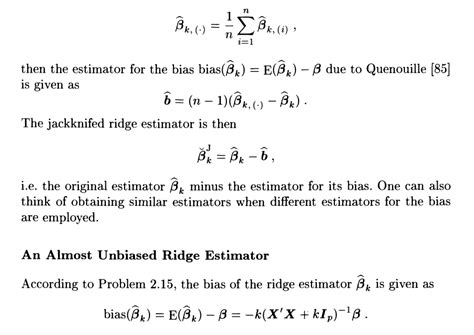 3 34 Show That The Almost Unbiased Ridge Estimator