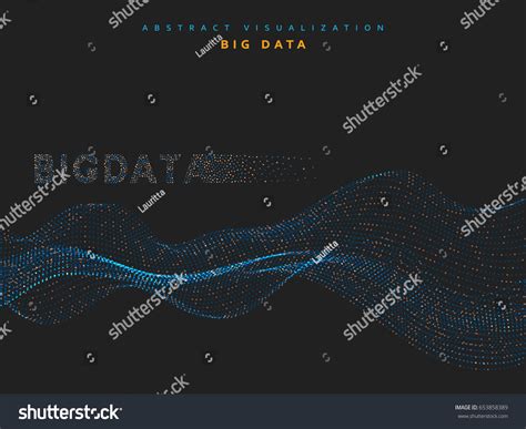 Big Data Background Information Streams System Stock Vector Royalty