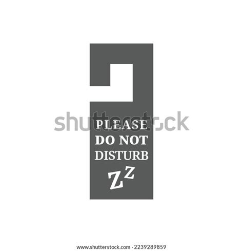 Please Do Not Disturb Vector Sign Stock Vector Royalty Free