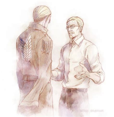 Erwin And His Father Manga Attaque Des Titans Dessin Coeur Attaque