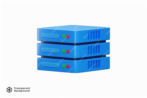 Premium Psd Database Server Icon 3d Rendering Vector Illustration