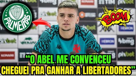EXPLODIU AGORA VASCO LIBEROU CHEGOU POR EMPRÉSTIMO PALMEIRAS