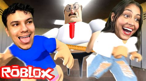 ESCAPAMOS da ESCOLA do DIRETOR DOIDÃO no ROBLOX YouTube