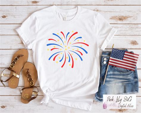 Fireworks Svg Png Home Of The Free Because Of The Brave July Etsy