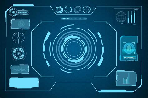 Digital Interface Hud Elements Set Pack User Interface Frame Screens Callouts Titles Fui