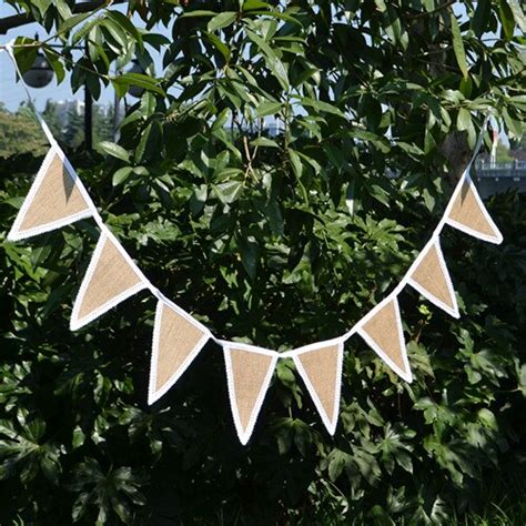 Pak Jute Banners Wimpel Jute Hessische Linnen Na Grandado