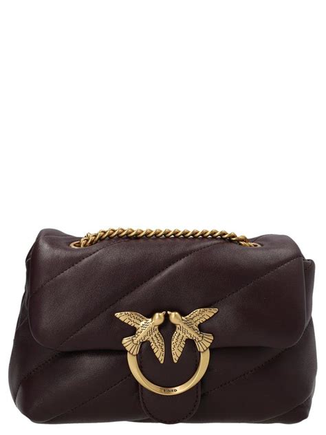 Pinko Mini Love Puff Maxi Shoulder Bag in Black | Lyst Canada