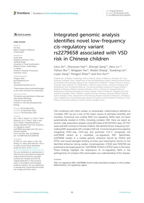 Pdf Integrated Genomic Analysis Identifies Novel Low Frequency Cis Regulatory Variant