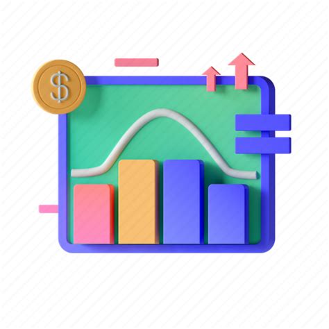Average Graph Chart Analysis 3d Illustration Download On Iconfinder