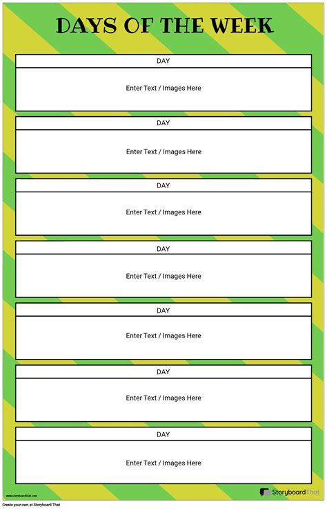 Daily Routine Chart Template Daily Schedule Maker StoryboardThat
