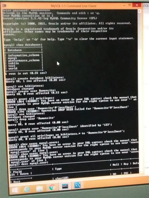 Commit Y Rollback En Mysql