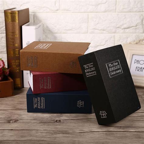 Badu Bg Мини сейф Касичка Тайна книга за скривалище за монети Сигурност Скрити сейфове Пари