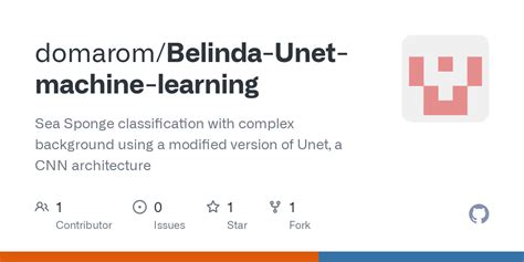 Github Domarombelinda Unet Machine Learning Sea Sponge
