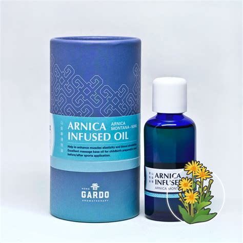 Organic Arnica Infused Oil Arnica Montana 50ml｜hong Gardo Aromatherapy