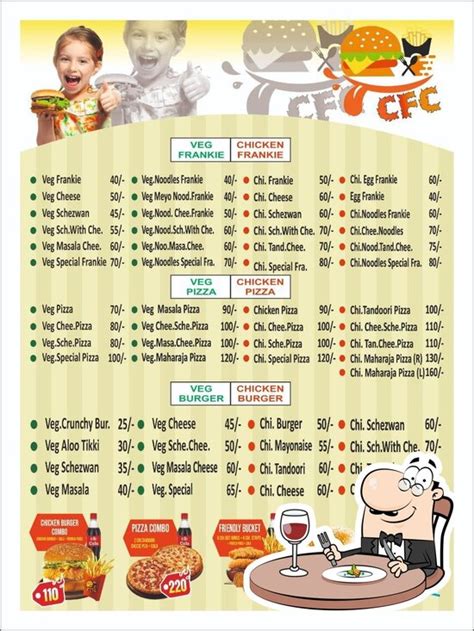 Menu At Cfc Mumbai