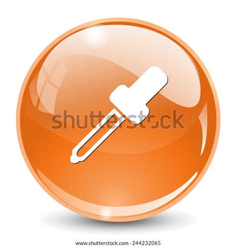 Dropper Button Stock Vector Royalty Free 244232065 Shutterstock