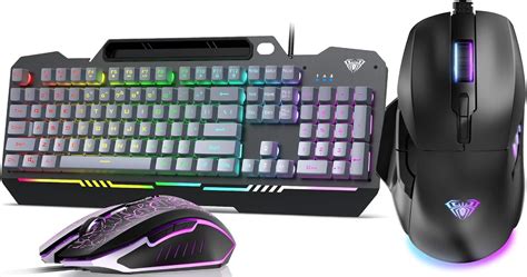 Amazon Com AULA Gaming Keyboard And Wired Mechanical Gaming Mouse Video Games