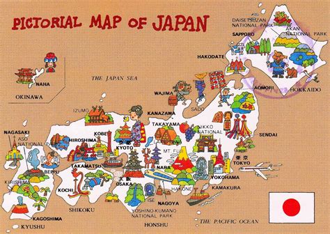 Pictorial Map Of Japan