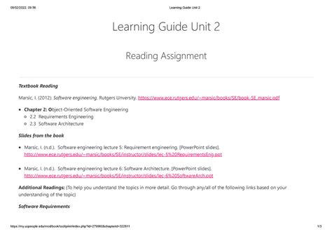 Learning Guide Unit 2 Reading Assignment 09022022 0956 Learning