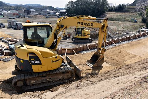 土工・舗装現場で大活躍！「バックホウ」 関西建設株式会社 さぬき市志度の建設会社
