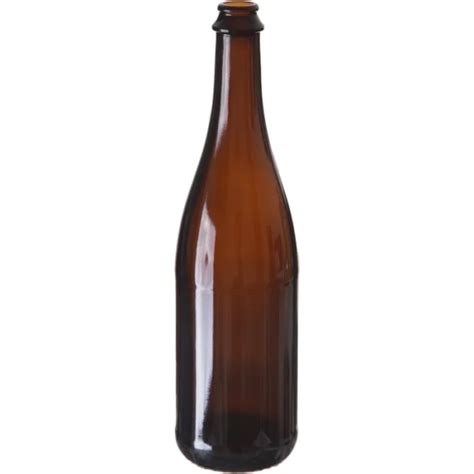 750 Ml 2536 Oz Sparkling Amber Glass Beer Bottles With Pry Off