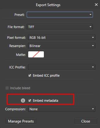Lost Xmp Metadata V Bugs Found On Windows Affinity Forum