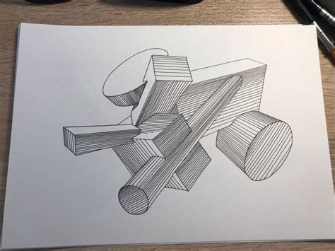 Объемная композиция из геометрических фигур Геометрические фигуры Забавные иллюстрации