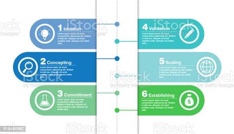 다채로운 비즈니스 Infographic 다이어그램 아이콘 그래프 프레 젠 테이 션 차트 사업 개념 6 세그먼트와 인포