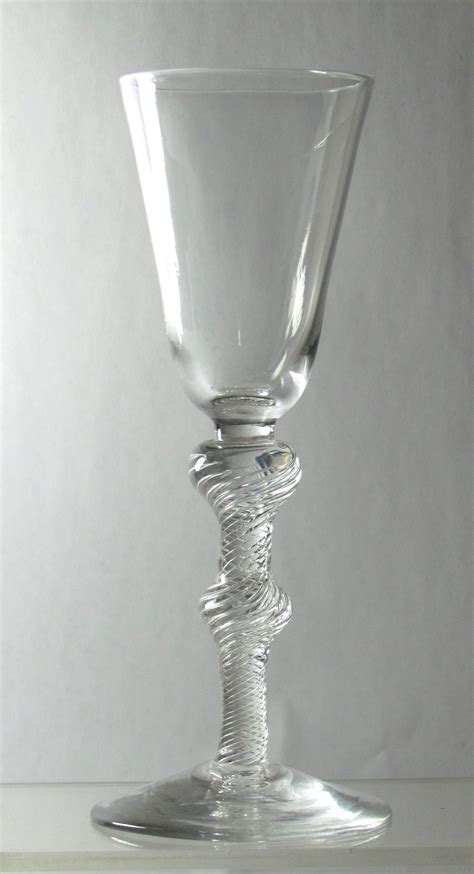 Adamson Antiques Air Twist Ale Glass