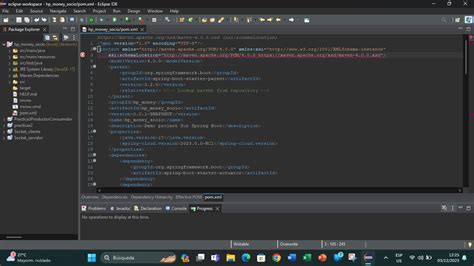 java mi proyecto maven de spring boot se crea con un error en el archivo pom xml stack