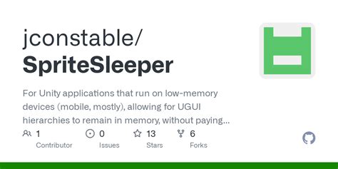 GitHub Jconstable SpriteSleeper For Unity Applications That Run On