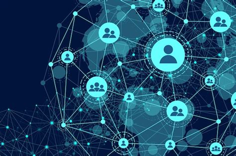 Premium Vector Networking Connection Concept Abstract Technology Global Network Connections