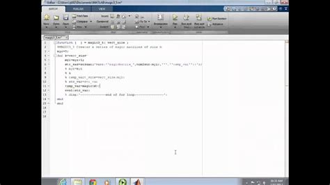 2014 04 23 Matlab Strings And Loops 2 Youtube