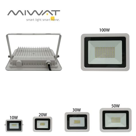 백색 Led 투광 조명 야외 정원 프로젝터 조명 스포트라이트 벽 투광 조명 Ip68 방수 10w 20w 30w