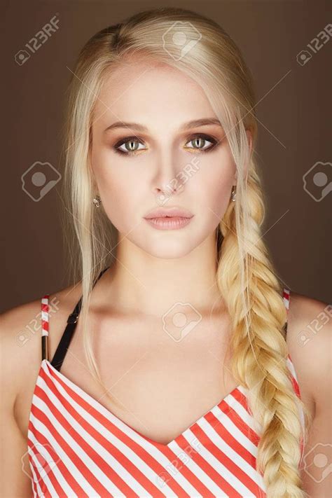Elsa Braid Fashion Portrait Frozen Braid Beautiful Blonde