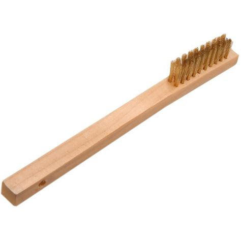 Mini brosse métallique en laiton avec manche