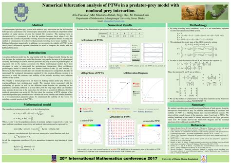 Pdf Numerical Bifurcation Analysis Of Ptws In A Predator Prey Model With Nonlocal Prey Interaction