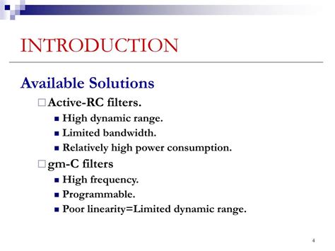 Ppt A Cmos Low Power Current Mode Polyphase Filter Powerpoint Presentation Id 6258004
