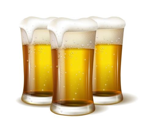 Beer Vector Illustration Isolated On White Background Stock Vector