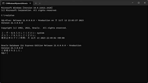 Oracle Database 21c Express Editionインストール・アンインストール ひっそりエンジニアのシステム探求