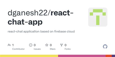 Github Dganesh22react Chat App React Chat Application Based On