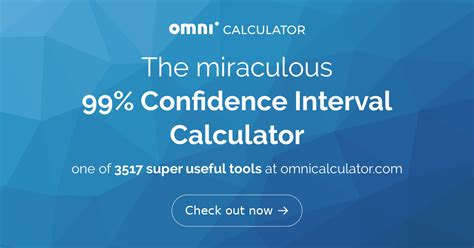 99 Confidence Interval Calculator Z 0 99