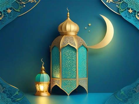 Premium Ai Image Islamic Background Realistic Eid Mubarak Special 3d