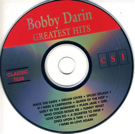 Buy Bobby Darin Greatest Hits Cd Comp Online For A Great Price