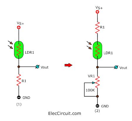 Automatic Op Night Light Circuit Using IC 741