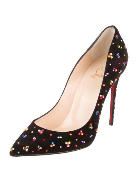 Christian Louboutin Pigalle Follies 120 Strass Pumps Shoes Cht46253