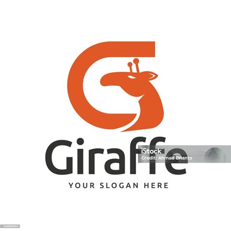 편지 G G 단어 기호 로고 기호 템플릿 아이콘 디자인에서 기린 머리 일러스트 로고 개념에 대한 스톡 벡터 아트 및 기타 이미지 개념 개념과 주제 검은색 Istock
