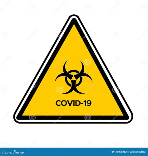 Coronavirus Warning Signs Danger Covid 19 Stock Illustration