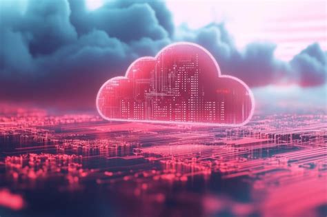 Cloud Computing The Future of Data A futuristic concept of cloud computing | Premium AI ...