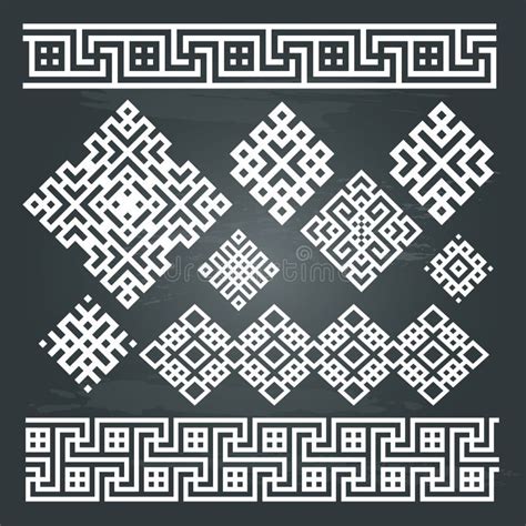 Set Of Vector Borders Stock Vector Illustration Of Style 7698704